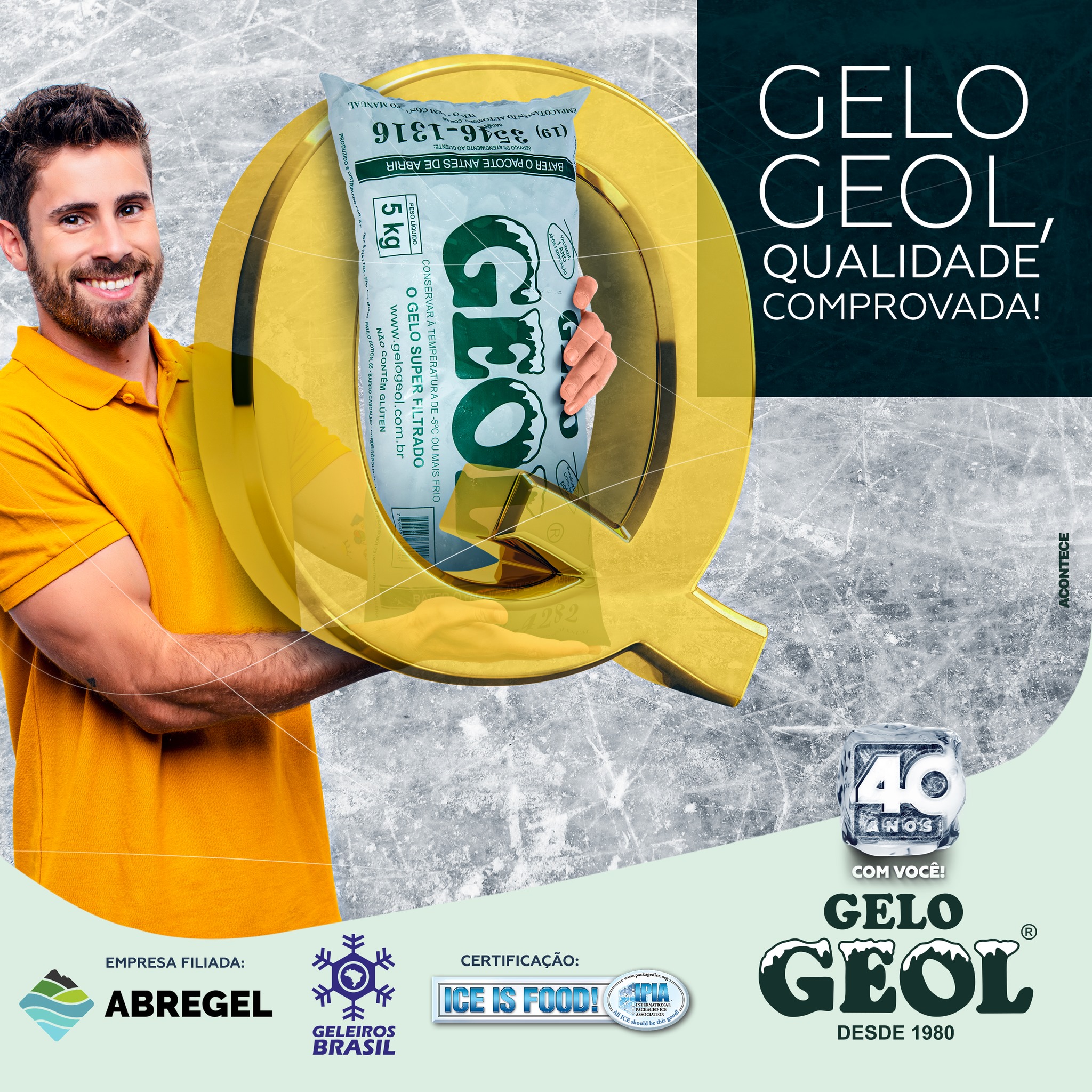 GELO GEOL, QUALIDADE COMPROVADA! - Indústria de Gelo GEOL